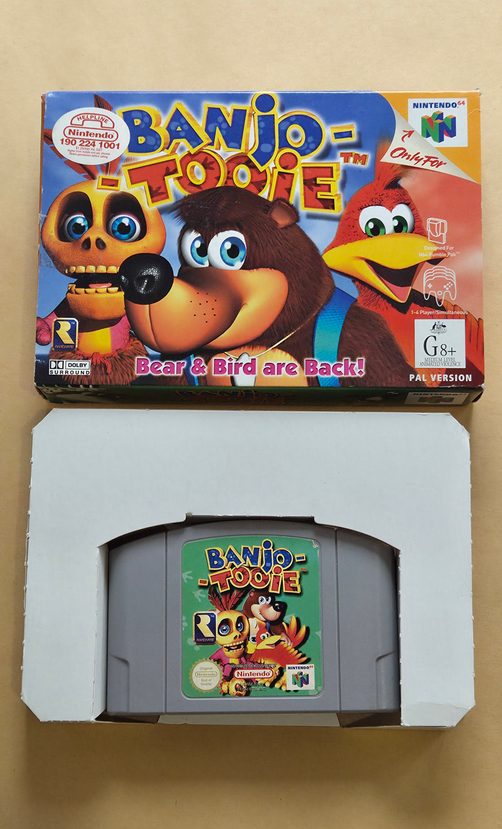 Banjo-Tooie Boxed (No Manual) Nintendo 64 Aus- PAL – Kawaii Cards And ...